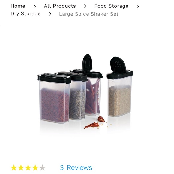 Tupperware | Kitchen | Tupperware Gray And Black Food Storage Set ...